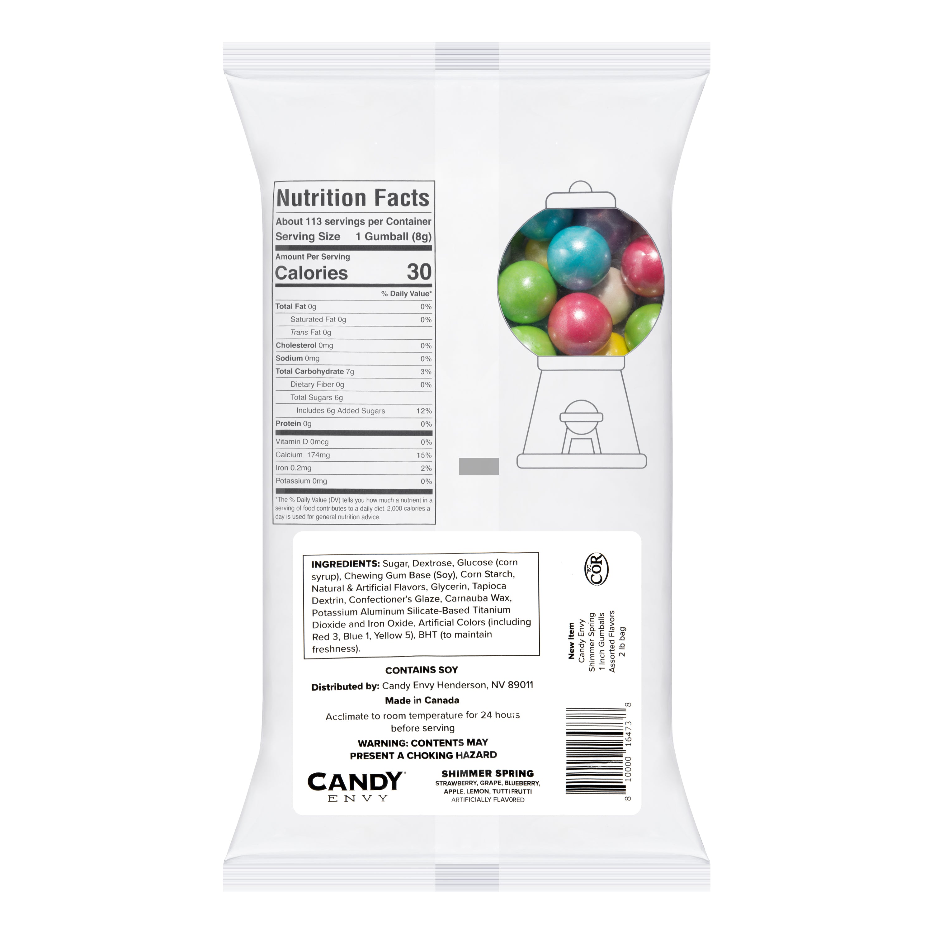 Shimmer Spring 1 inch Round Gumballs – Candy Envy