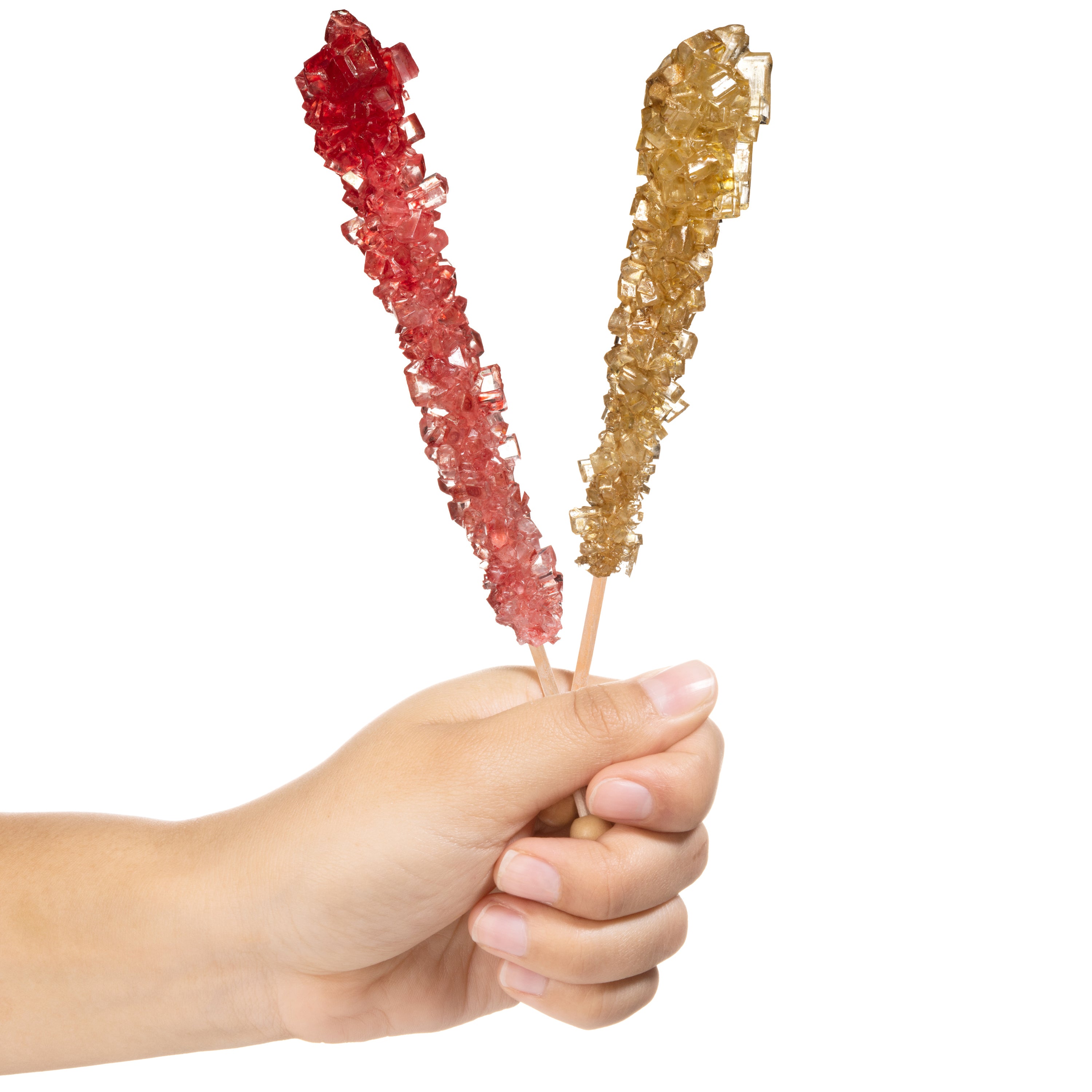 Black and Gold Rock Candy Sugar Stick: Individually Wrapped Sugar Candy ...